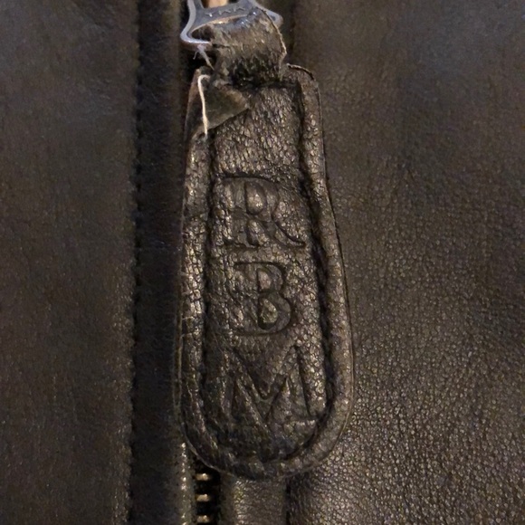 RBM | Jackets & Coats | Rbm Outdoor Collection Large Black Leather Coat ...